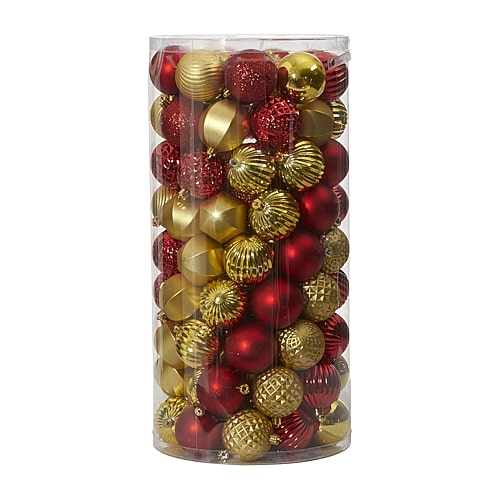 Click here for Nearly Natural Shatterproof Tree Red Set 101-Pc Ch... prices