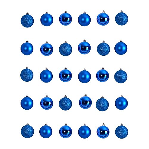 Click here for Holiday Christmas 30 Piece Shatterproof Ornament S... prices