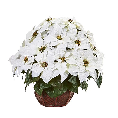 Click here for Nearly Natural Poinsettia Arrangement December Chr... prices