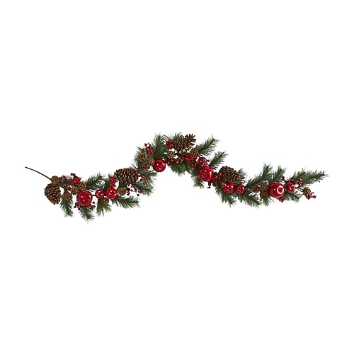 Click here for Nearly Natural Apple Christmas Indoor Garland  One... prices
