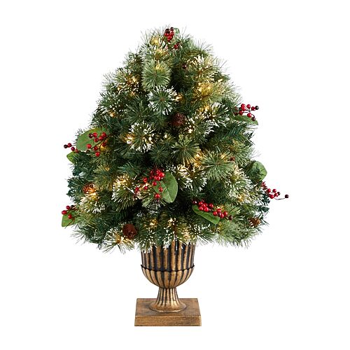 Click here for Nearly Natural 3 Snow Tip Greenery Faux Plant Ligh... prices