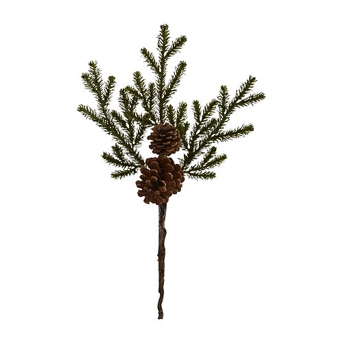 Click here for Nearly Natural Pine & Pinecone Faux Bundle Set Of... prices