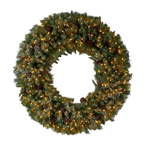 Click here for Nearly Natural 60in. Faux Pine Pinecones Pre-Lit W... prices