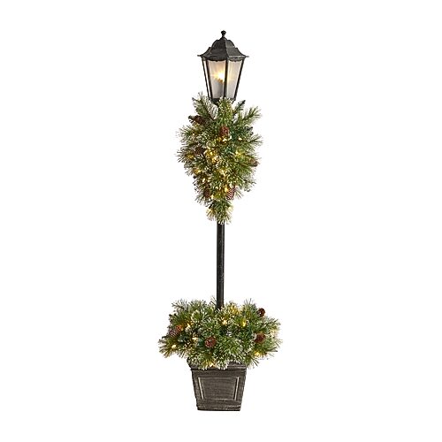 Click here for Nearly Natural 5ft. Decorated Lamp Post Christmas... prices