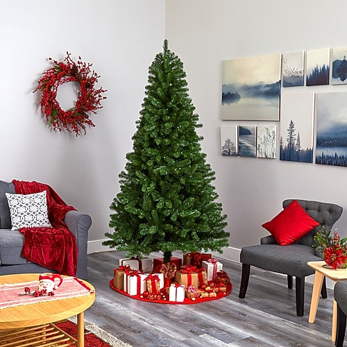 Click here for Nearly Natural Faux Douglas 7 1/2 Foot Pre-Lit Fir... prices