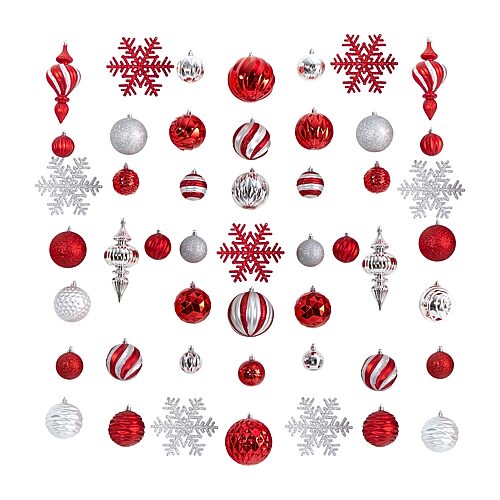 Click here for Nearly Natural Set Count 81-pc. Christmas Ornament... prices