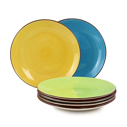 Click here for Elama Sebastian 6 Piece Stoneware Dinner Plate Set... prices