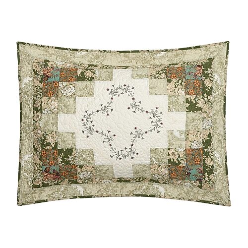 Click here for Laurel & Mayfair Alexis Pillow Sham  One Size  Gre... prices