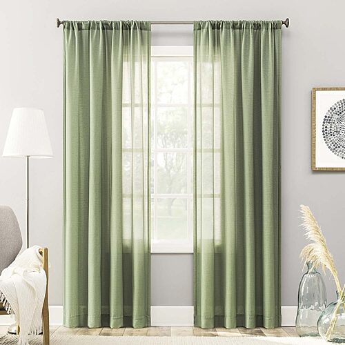 Click here for Amalfi Linen Blend Semi-Sheer Rod Pocket Curtain P... prices