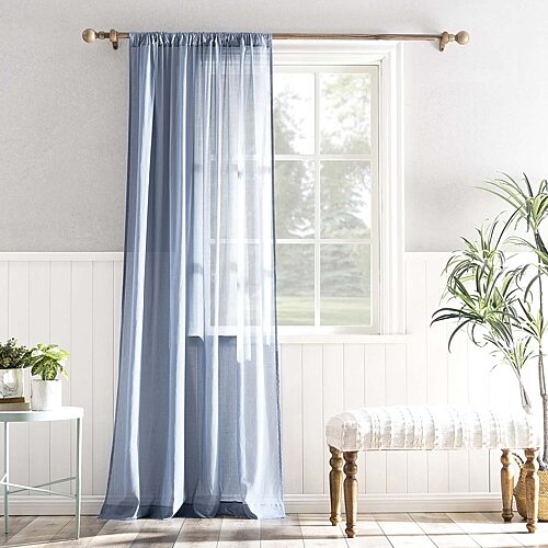 Click here for Archaeo Coralie Rod Pocket Sheer Single Curtain Pa... prices