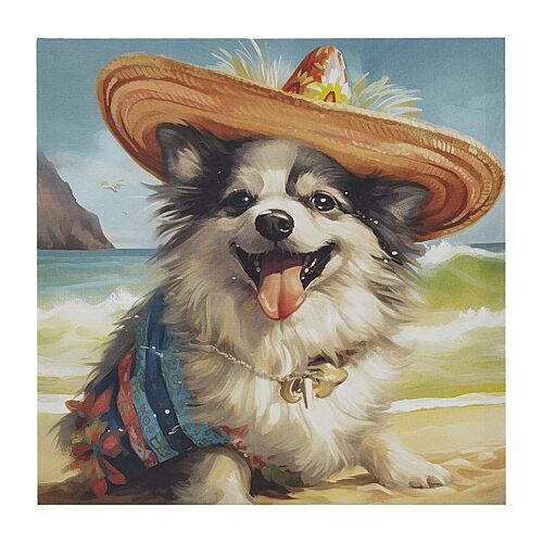 Click here for Madison Park 16 X 16 Beach Dogs Canvas Art  One Si... prices
