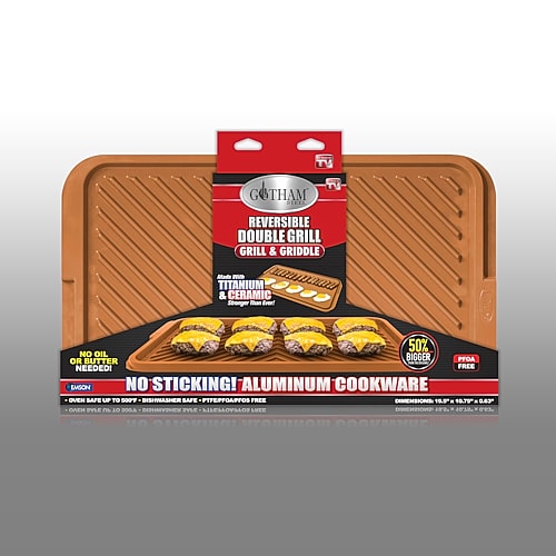 Click here for Gotham Steel Aluminum Grill + Griddle Combo  One S... prices