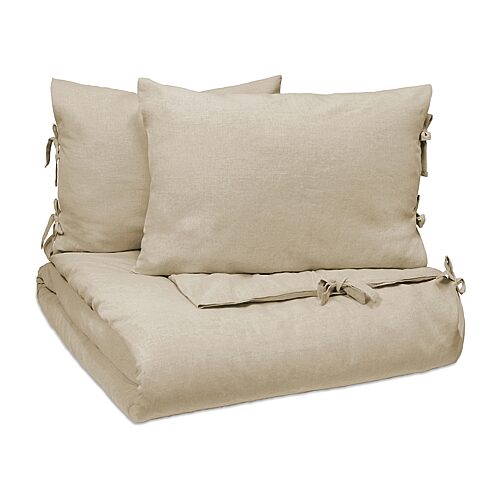 Click here for Vue Hinton Linen Set Duvet Cover  One Size  Beige prices