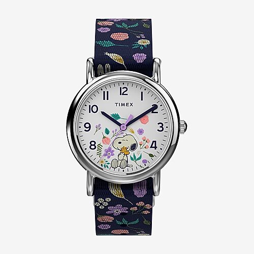 Click here for Womens Timex(R) Peanuts(tm) Silver-Tone Weekender... prices
