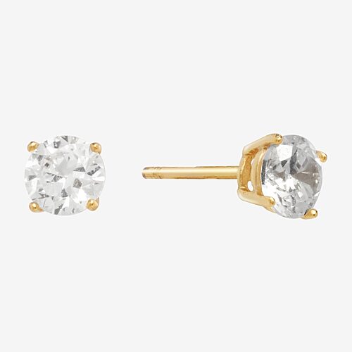 Click here for Silver Treasures Cubic Zirconia 14K Gold Over Silv... prices