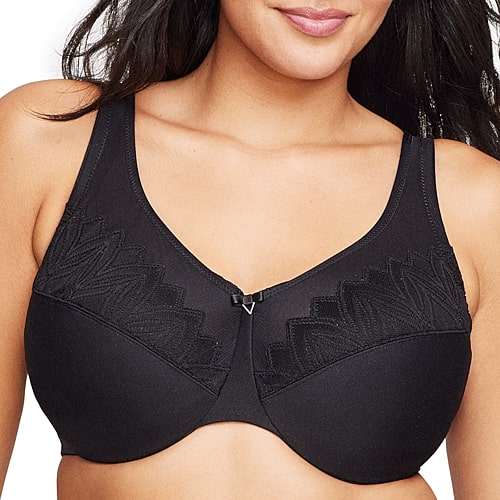 Click here for Glamorise Wonderwire Minimizer Bra- 9003  Dd  Blac... prices