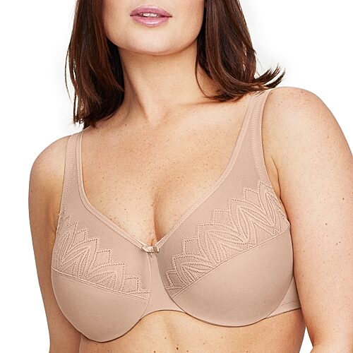 Click here for Glamorise Wonderwire Minimizer Bra- 9003  G  Beige prices