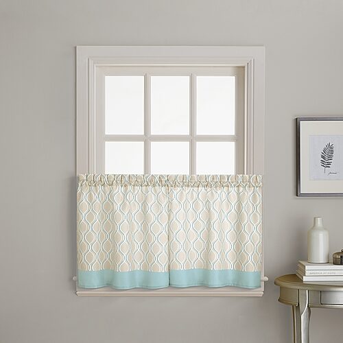 Click here for CHF Morocco 2-pc. Rod Pocket Window Tier  One Size... prices