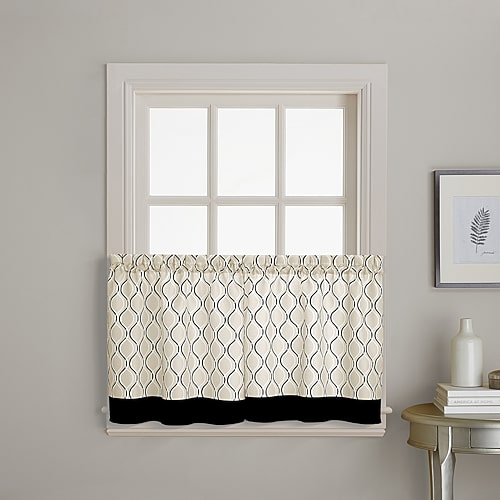 Click here for CHF Morocco 2-pc. Rod Pocket Window Tier  One Size... prices