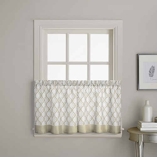Click here for CHF Morocco 2-pc. Rod Pocket Window Tier  One Size... prices