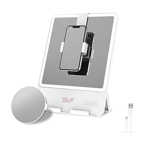 Click here for SLF Led Travel Makeup Mirror  One Size  White prices