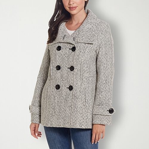 Click here for Gallery Womens Heavyweight Peacoat  Medium  Black prices