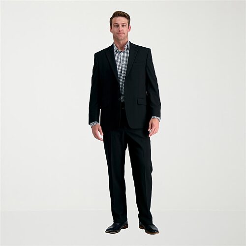 Click here for Haggar JMH Premium Stretch Mens Classic Fit Flat F... prices