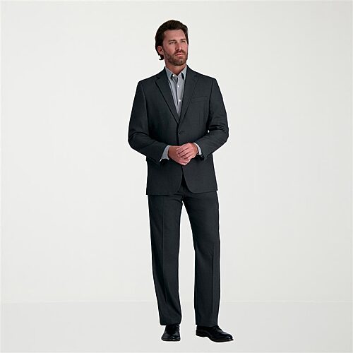 Click here for Haggar JMH Premium Stretch Mens Classic Fit Flat F... prices