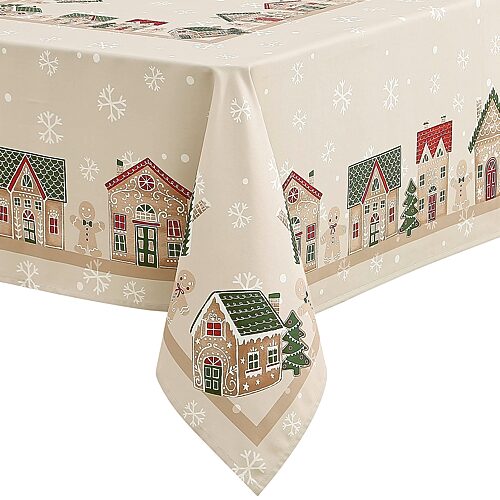 Click here for Avanti Gingerbread Village Tablecloth 60 x 84 - Mu... prices