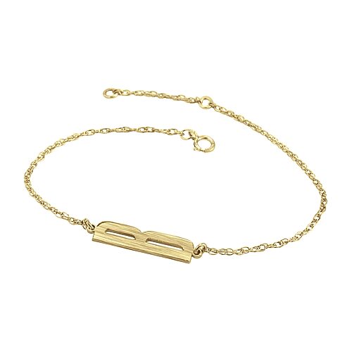 Click here for Personalized 7.25 Inch Rope Gold Chain Bracelet  O... prices