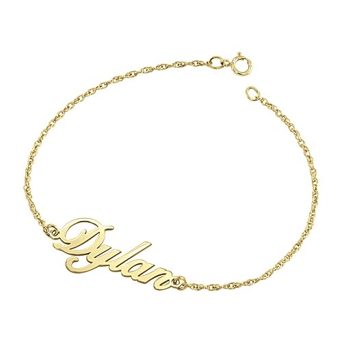 Click here for Solid 7.25 Inch Rope Chain Gold Bracelet  One Size... prices