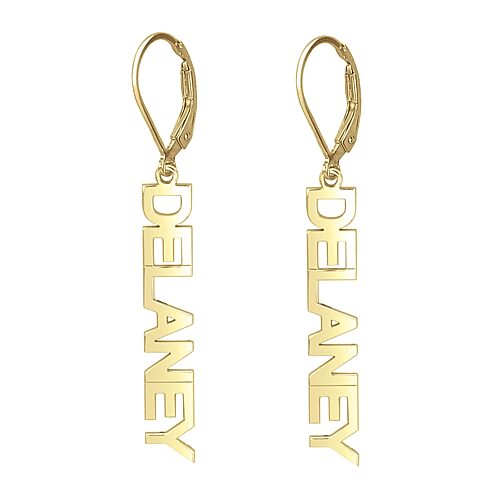Click here for Personalized Gold Drop Earrings  One Size  Yellow prices