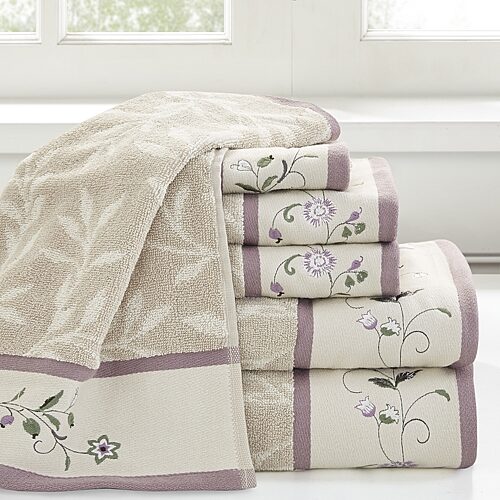 Click here for Madison Park Cotton 6-Pc. Embroidered Serene Jacqu... prices