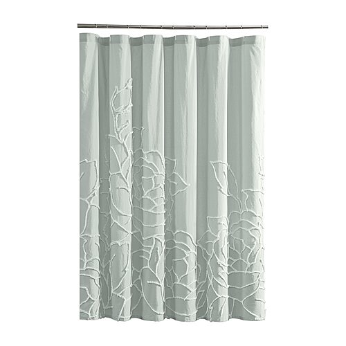 Click here for Peri Home Chenille Rose Shower Curtain  72 x 72 -... prices