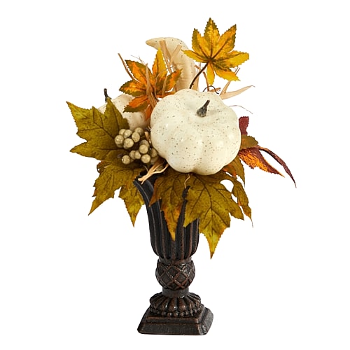 Click here for Nearly Natural 13 Fall Pumpkin And Berries Floral... prices