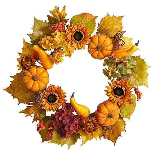 Click here for Nearly Natural 22 Assortment Faux Wreath  One Size... prices