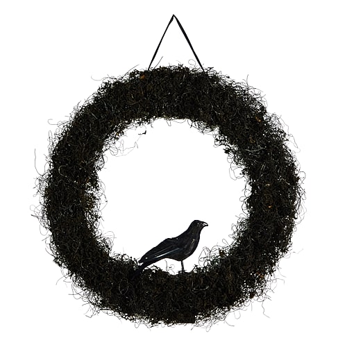 Click here for Nearly Natural 30 Halloween Black Raven Twig Wreat... prices