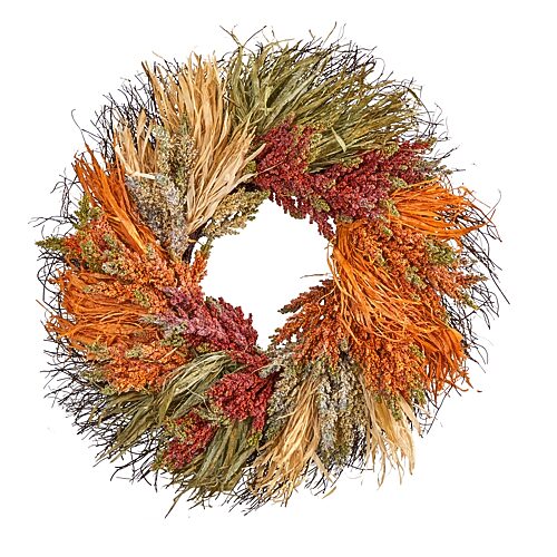 Click here for Nearly Natural 26 Fall Sorghum Harvest Autumn Wrea... prices