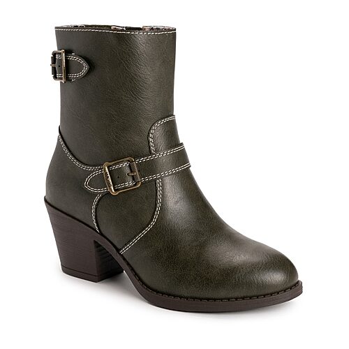 Click here for Muk Luks Womens Yellowstone Yeats Boot - Dark oliv... prices