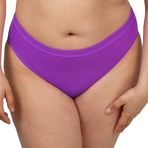 Click here for Curvy Couture Sheer Mesh High Cut Brief-1313  Medi... prices
