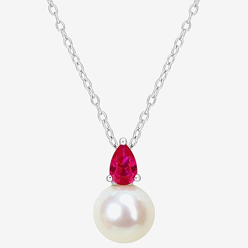 Click here for Womens White Cultured Freshwater Pearl & Gemstone... prices