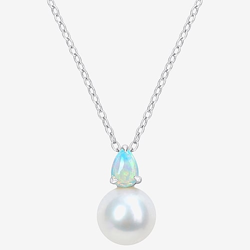 Click here for Womens White Cultured Freshwater Pearl & Gemstone... prices