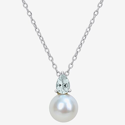 Click here for Womens White Cultured Freshwater Pearl & Gemstone... prices