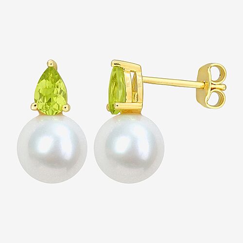 Click here for White Cultured Freshwater Pearl & Gemstone 18K Gol... prices