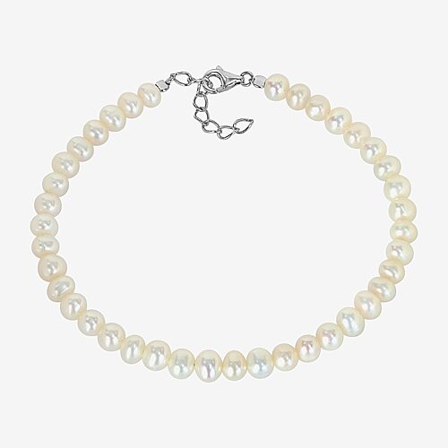 Click here for Womens White Cultured Freshwater Pearl Sterling Si... prices