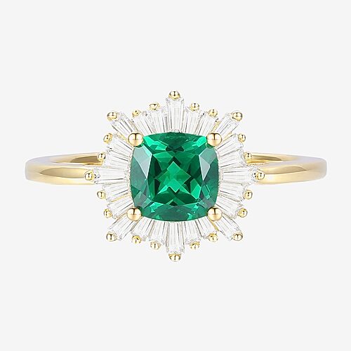 Click here for Womens Lab Created Green Emerald Sterling Silver H... prices