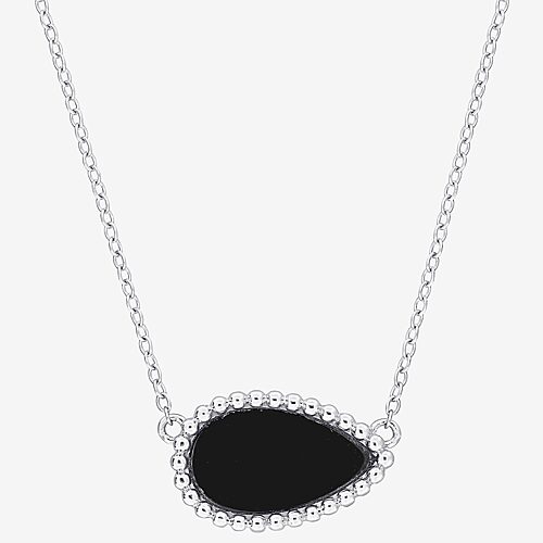 Click here for Womens Genuine Gemstone Sterling Silver Pear Penda... prices