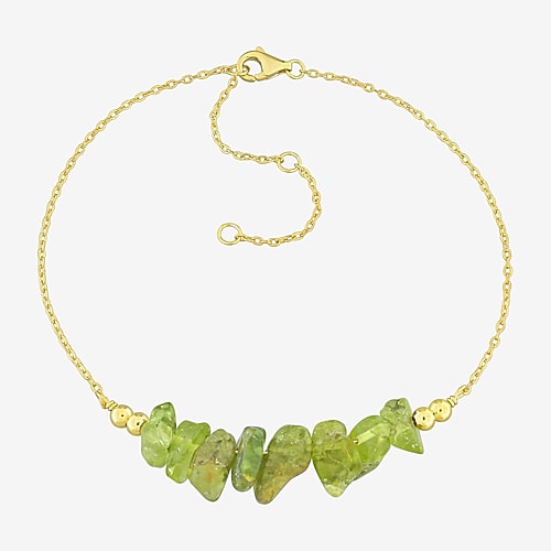 Click here for Womens Genuine Green Peridot 18K Gold Over Silver... prices