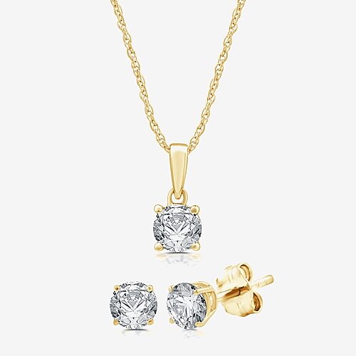 Click here for ( G/SI1-SI2 ) 2 CT. T.W. Lab-Grown Diamond Sterlin... prices
