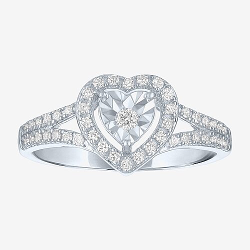 Click here for Womens 1/4 CT. T.W. Lab Grown White Diamond Sterli... prices